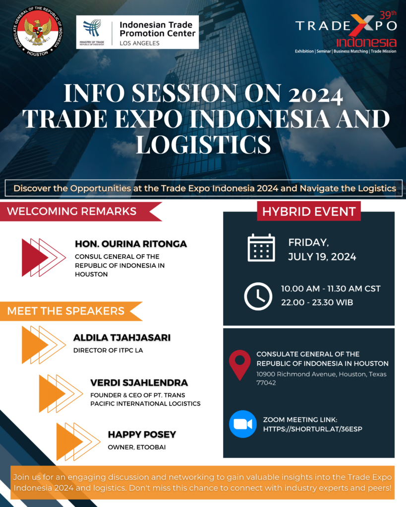 Join Info Session on 2024 Trade Expo Indonesia and Logistics - Asian ...